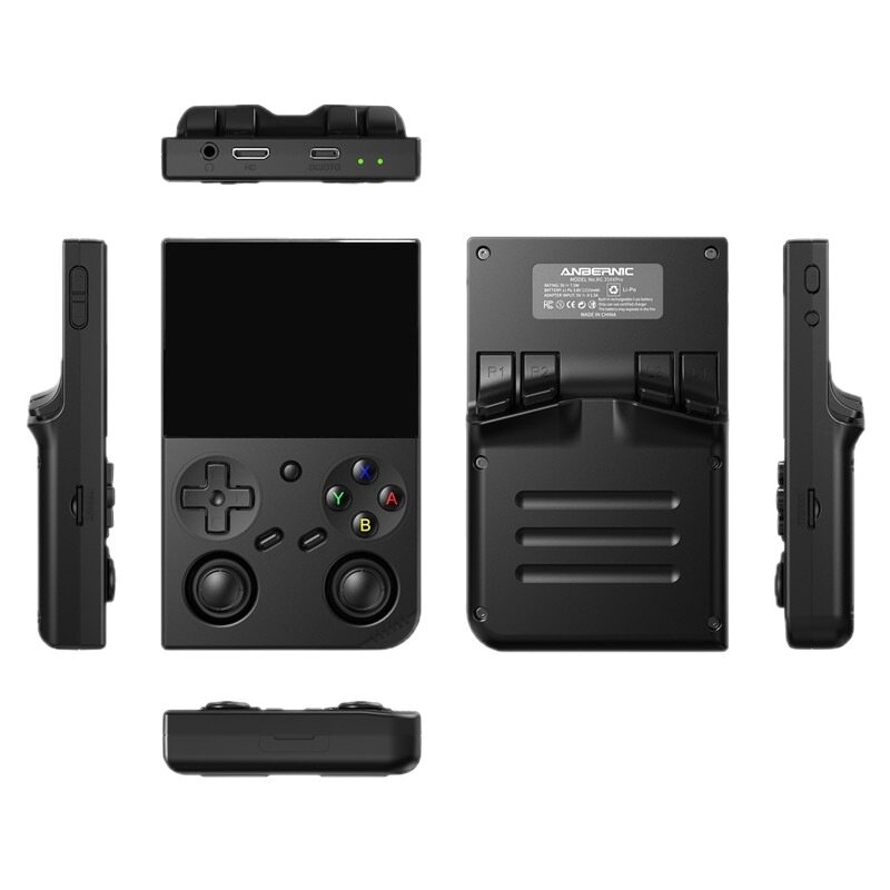 Портативная игровая консоль ANBERNICK RG35XXPro, 3,5-дюймовый экран, конфигурация 64G+128G, черная