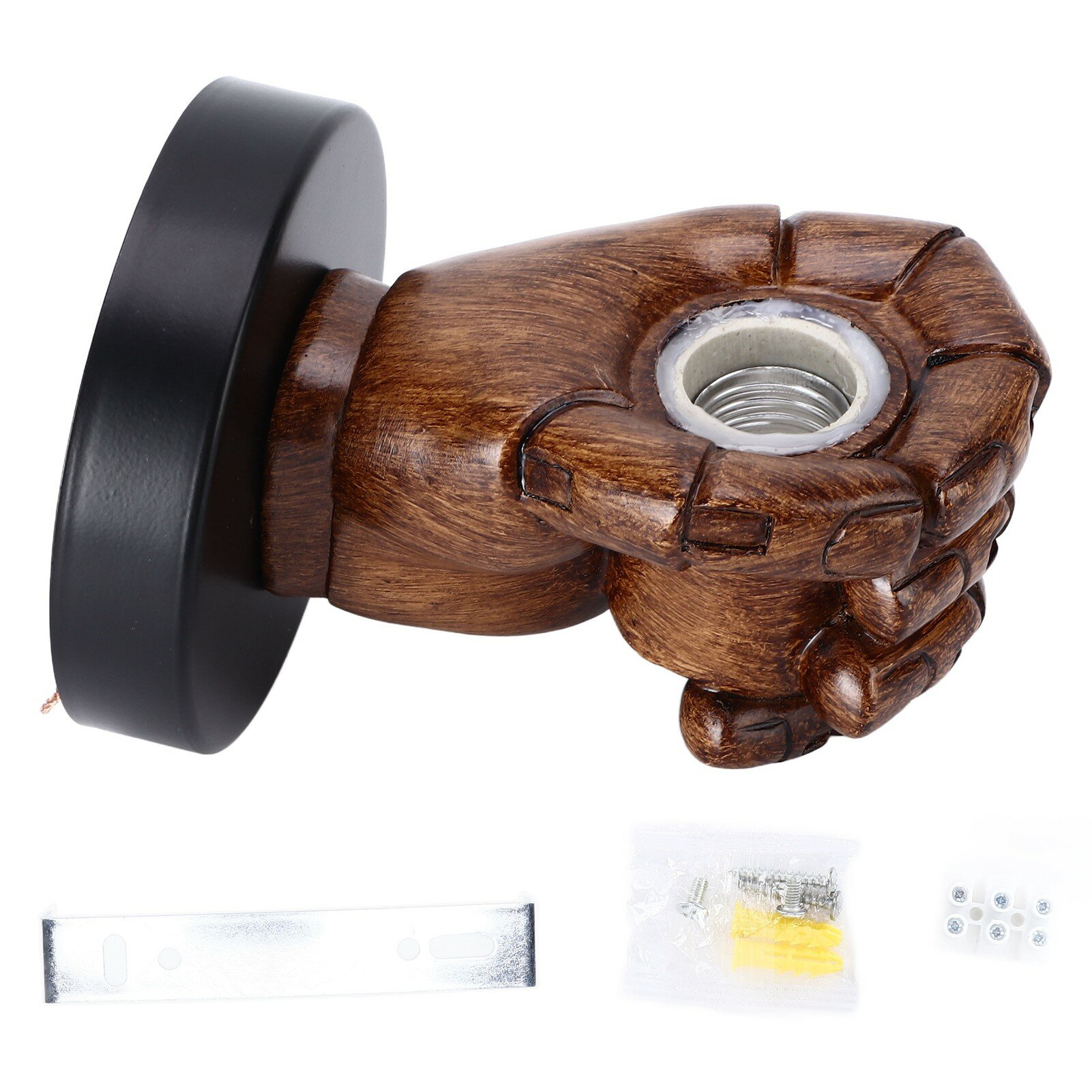 Винтажный бра в форме кулака, индустриальный стиль, для спальни, бара, 220 В