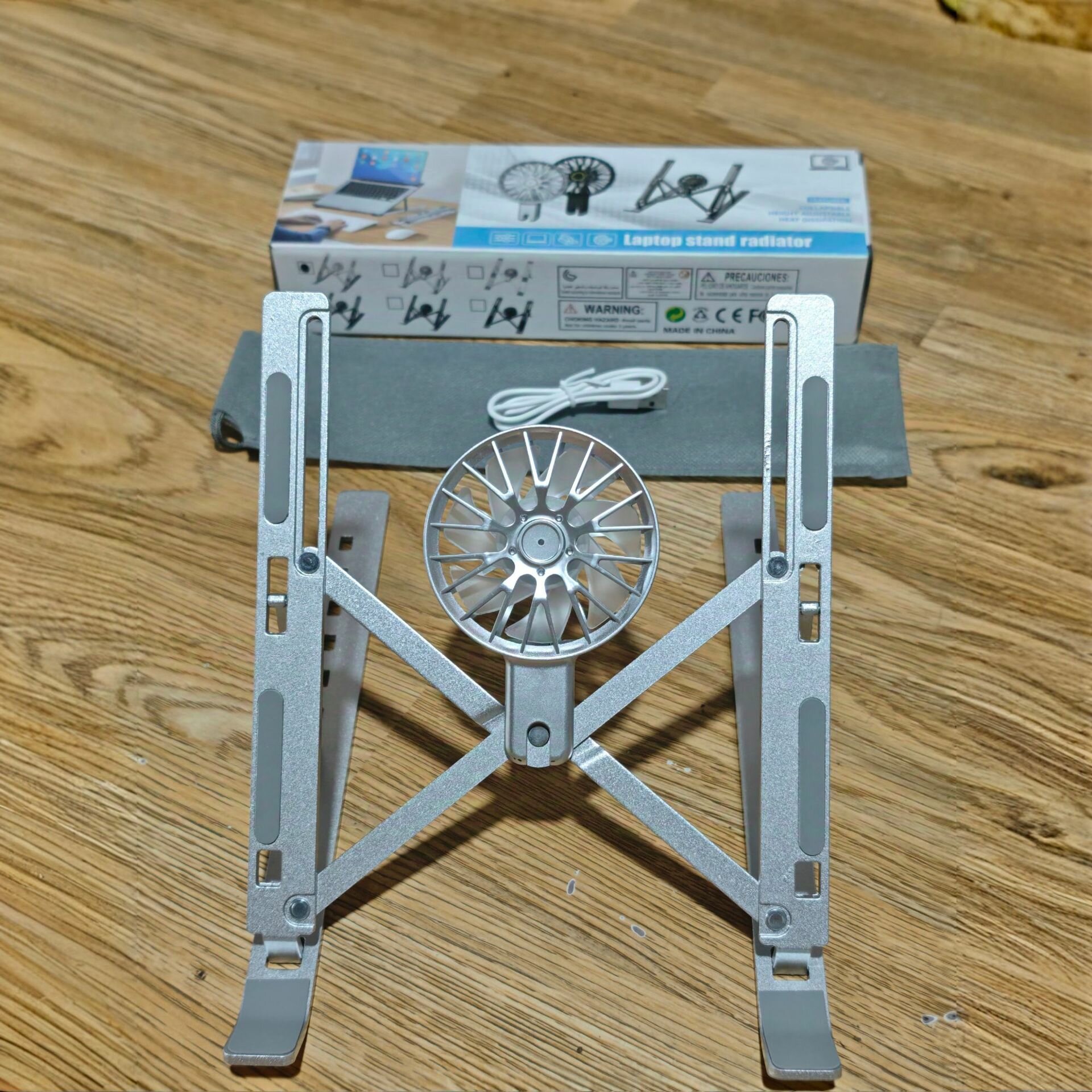 Охлаждающий кронштейн для ноутбука из алюминиевого сплава с вентилятором, портативный подъемный кронштейн для хранения,