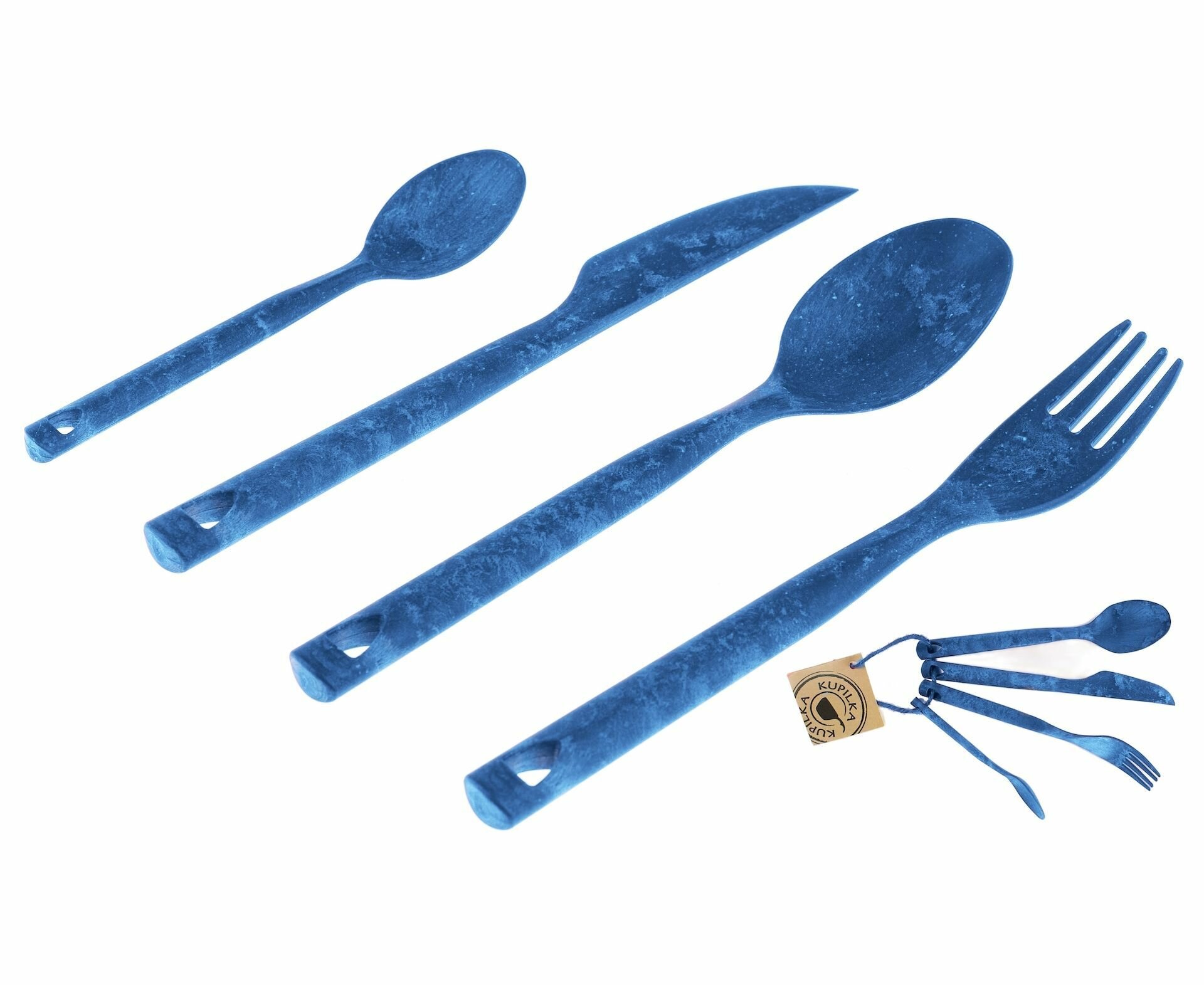 Финский набор столовых приборов Kupilka Cutlery Set, цвет: Blueberry