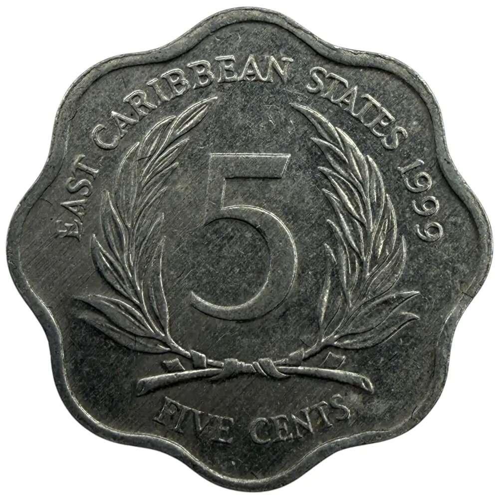 Восточные Карибские Штаты (Карибы) 5 центов 1999 г.