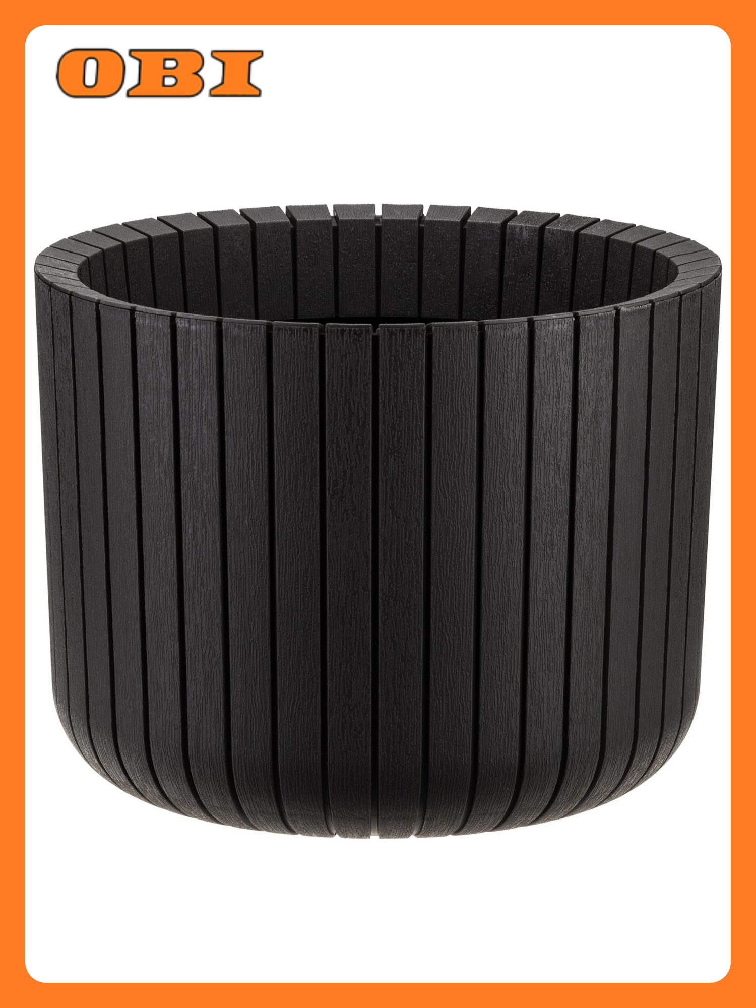 Кашпо IDEA Шато d25 8 л полипропиленовое коричневое