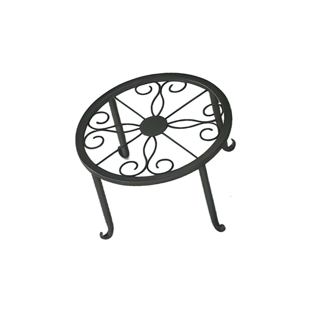 Металлическая стойка для растений, устойчивая к ржавчине, Простой черный