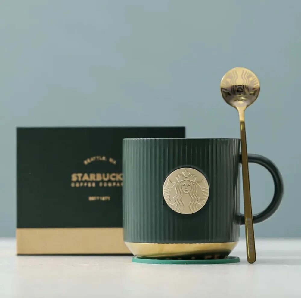 Чайная пара "Starbucks, Старбакс" 400 мл на 1 перс.