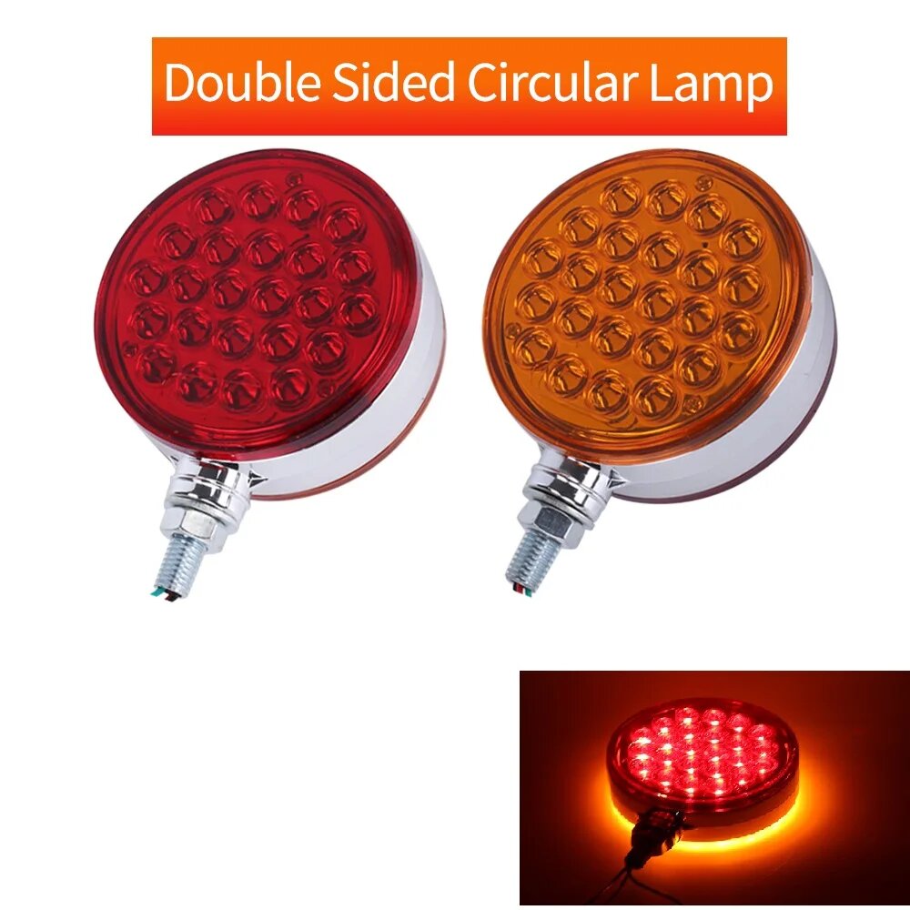 12 В/24 В, 4 дюйма, 48 лампочек, задний тормозной фонарь, боковой маркер грузовика, задний габаритный фонарь, задний фонарь для ATV, трактора, автобуса