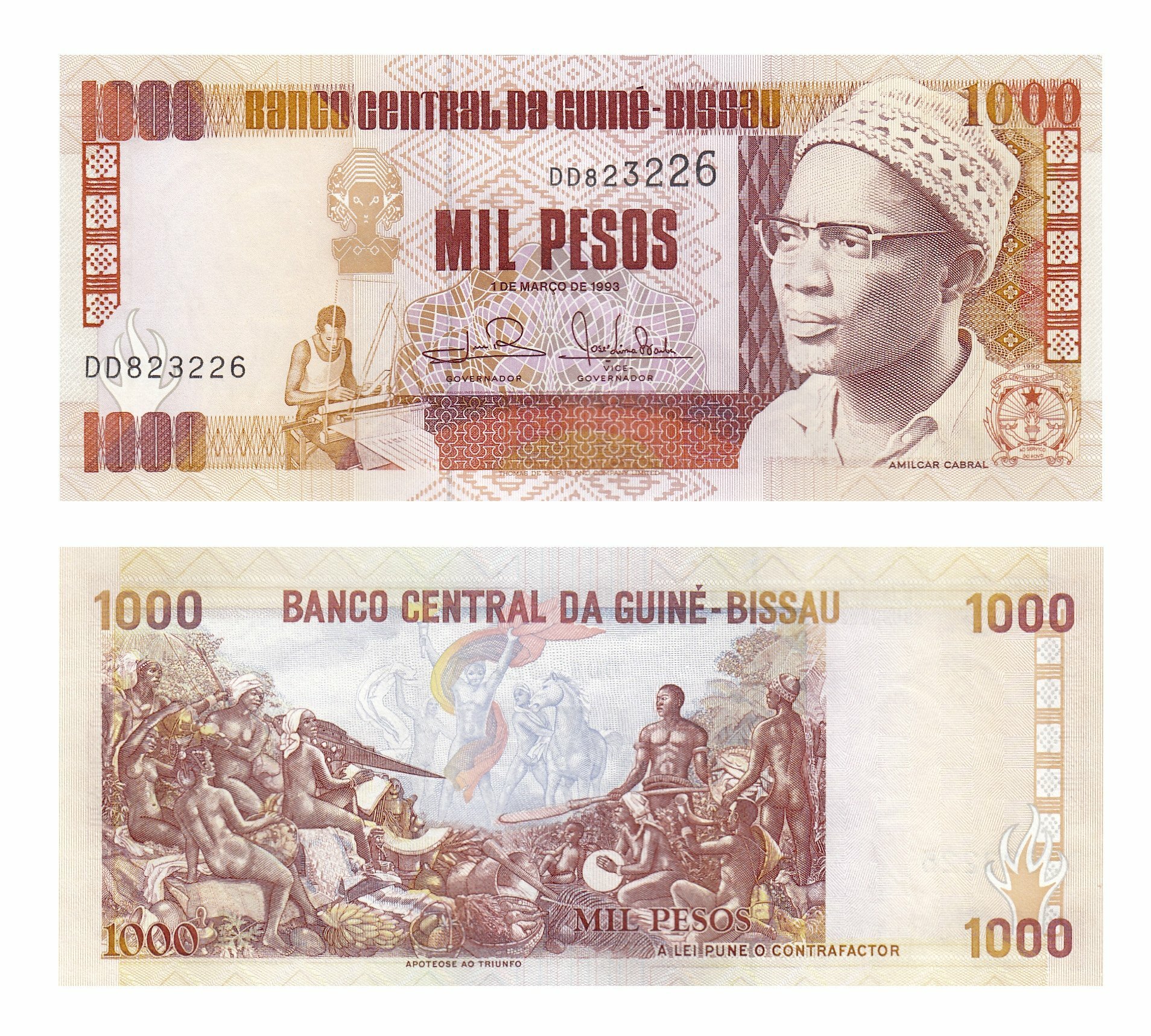 Гвинея-Бисау 1000 песо 1993