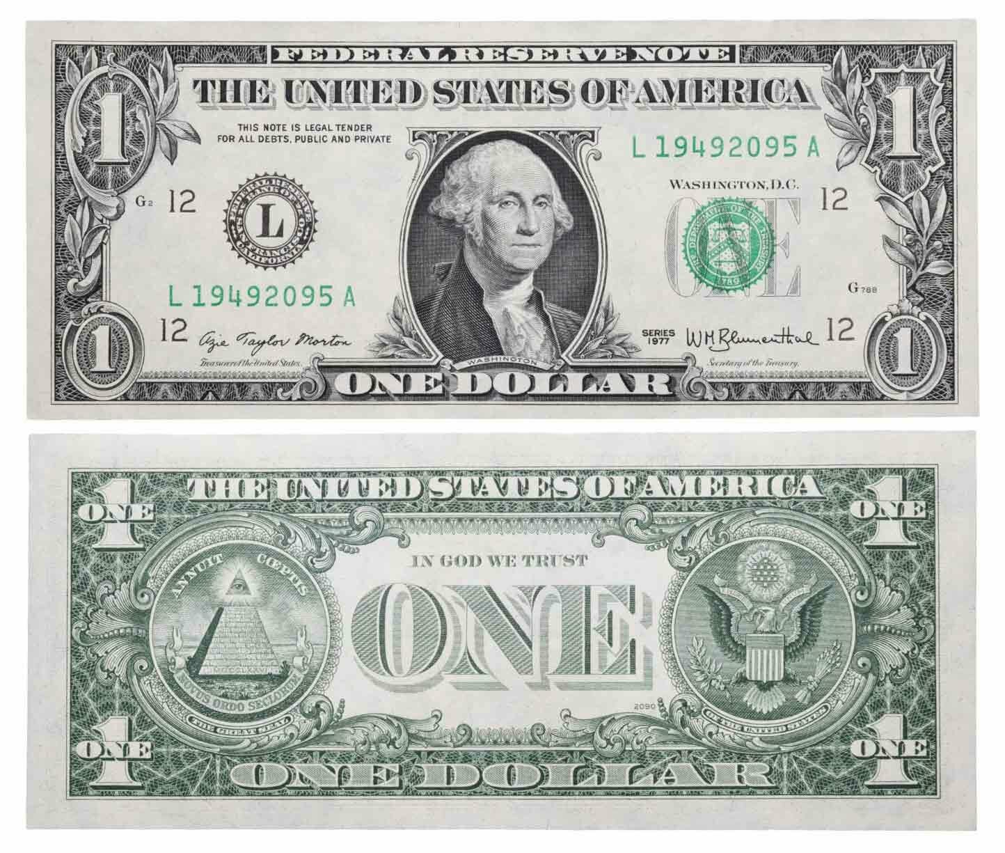 США 1 доллар 1977 год Pick 462а L-Сан Франциско