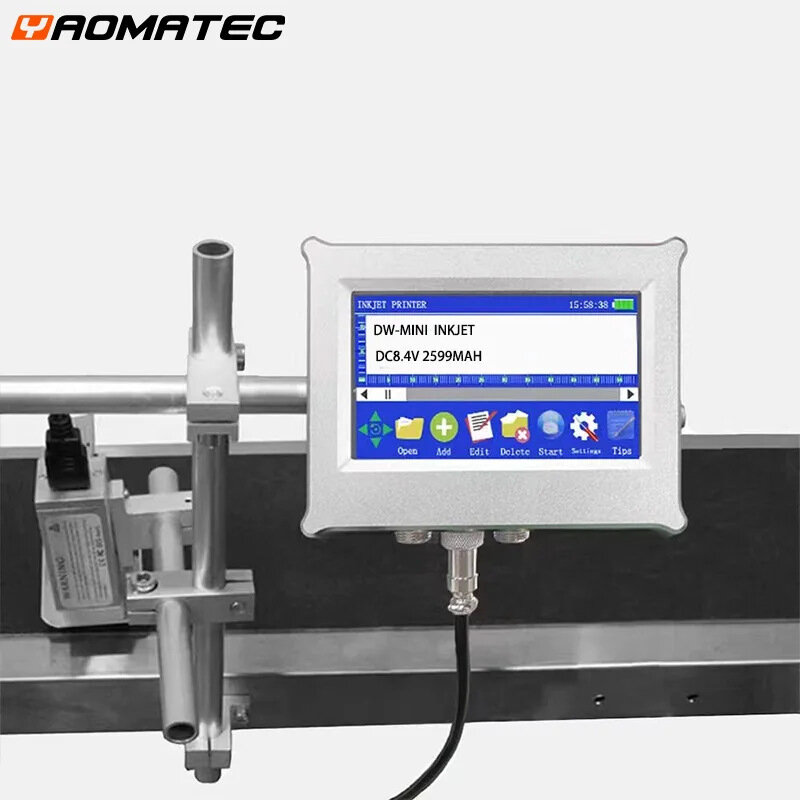 Чернильно-струйный принтер YAOMATEC с переменным QR-кодом, номером партии, датой и сроком годности, автоматический чернильно-струйный принтер