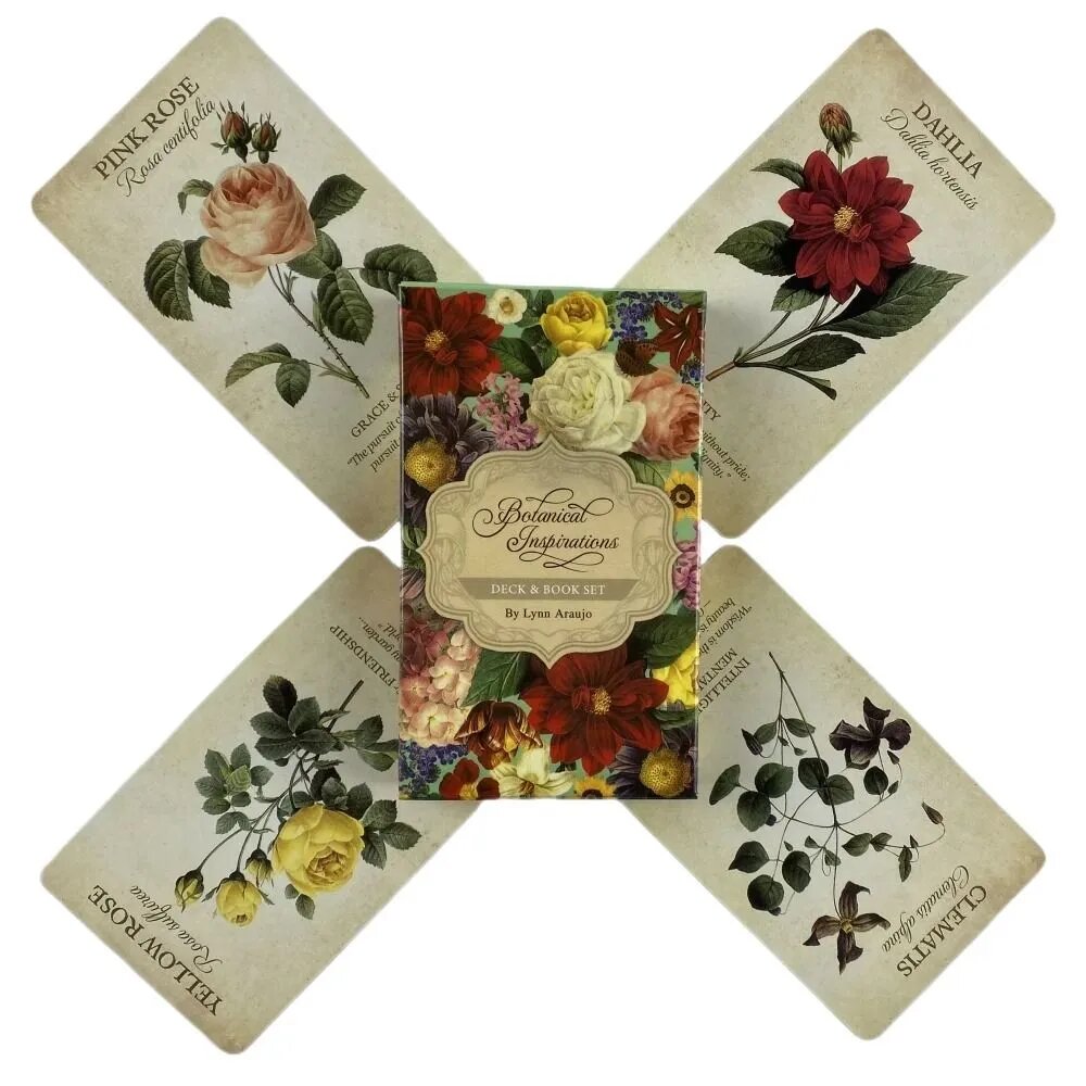 Карты таро Оракул Ботаническое вдохновение/Botanical Inspirations Oracle Cards,44 шт