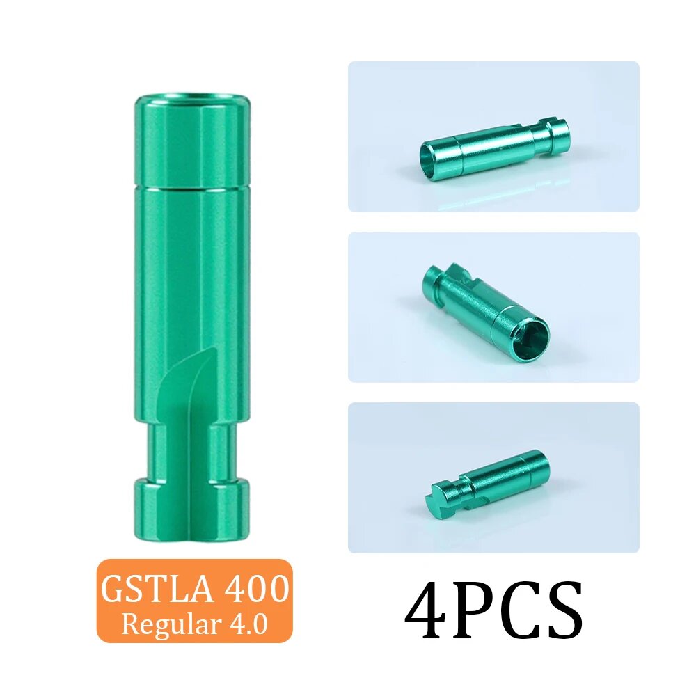 4 шт, гипсовые аналоги имплантатов NSKLED для Osstem, Dentium, ITI Os Regural 4.0 Green