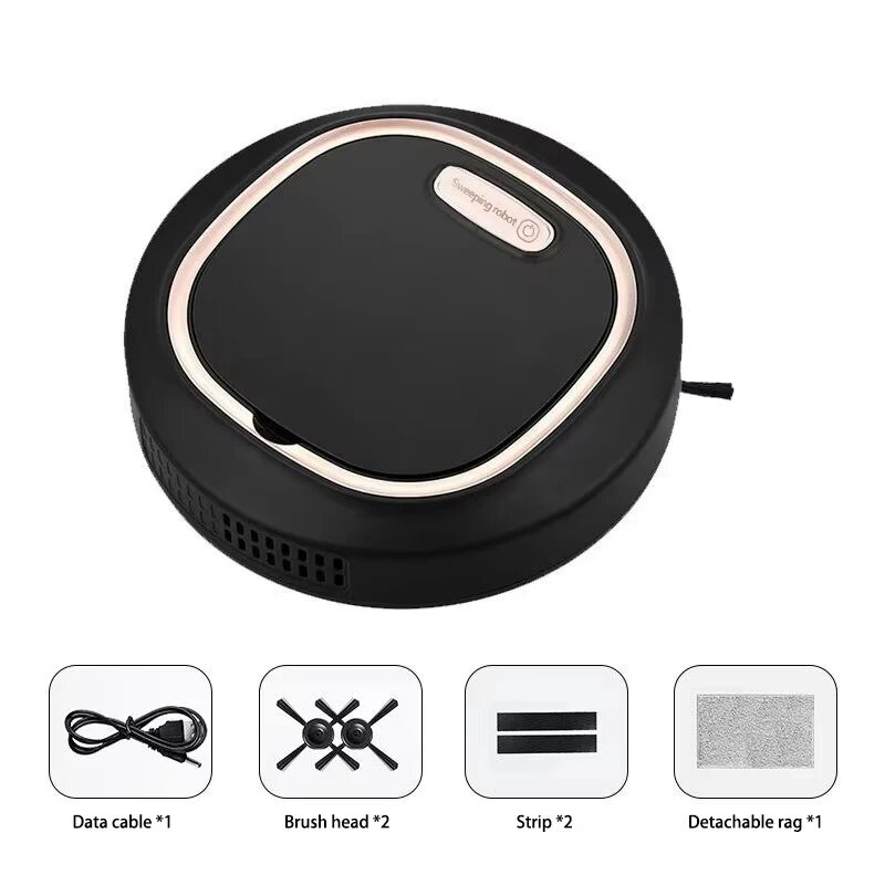 Робот-пылесос XMSJ 3-в-1 Black