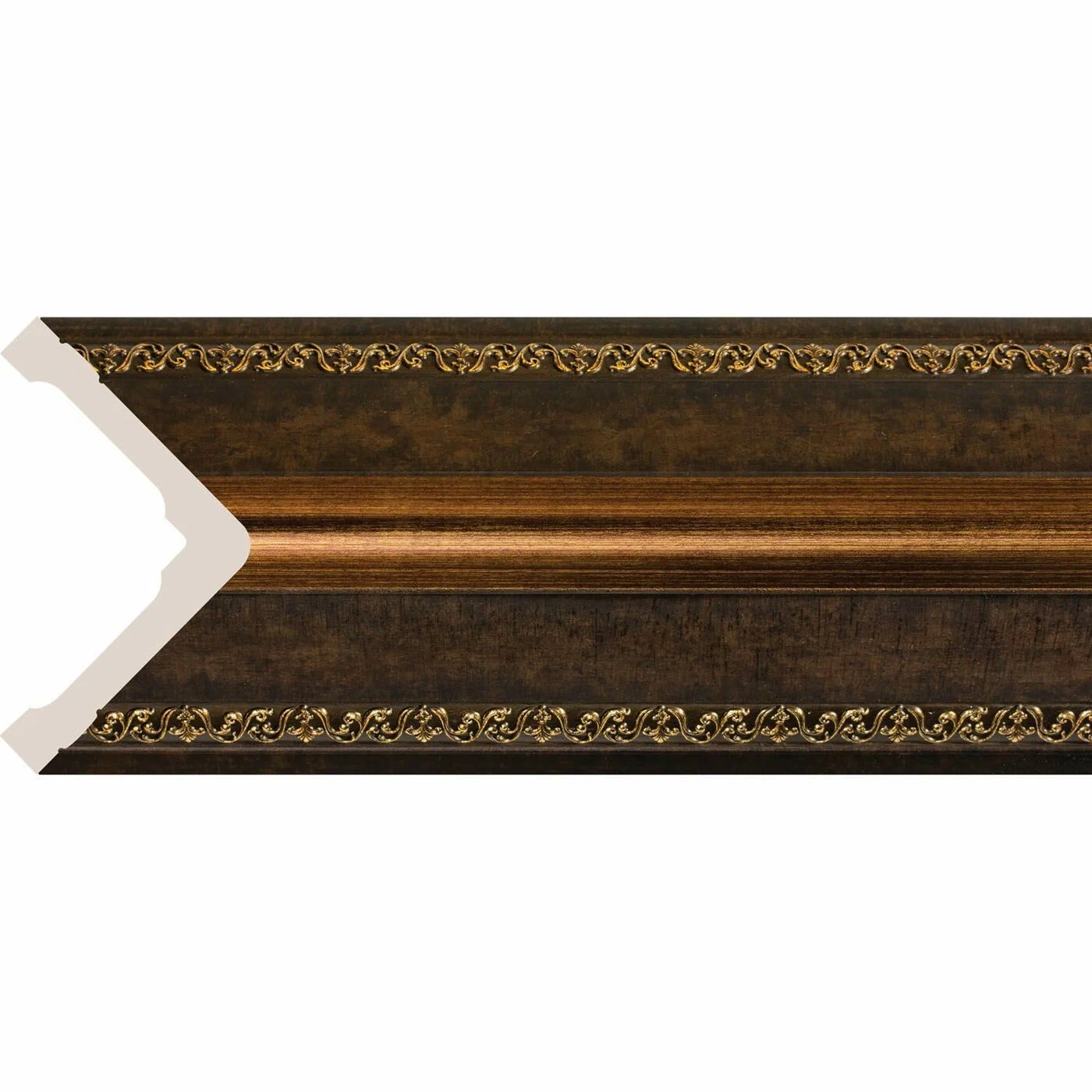 Декоративный угол Cosca, античная медь, влагостойкий, 8 см x 2.4 м