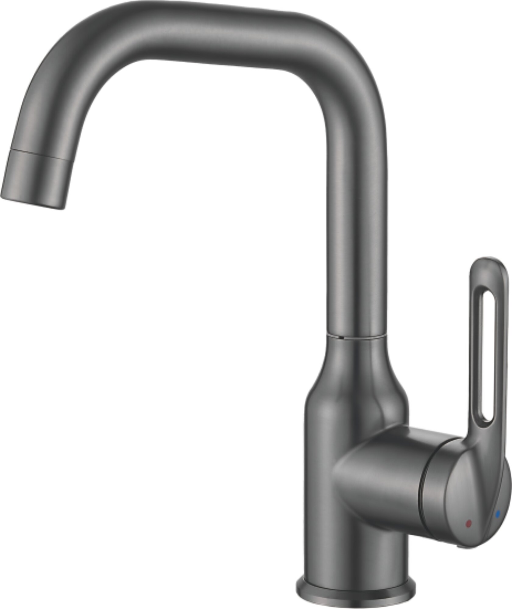 Смеситель для кухни VITARTA VT.42.03.03 поворотный излив 154мм серый