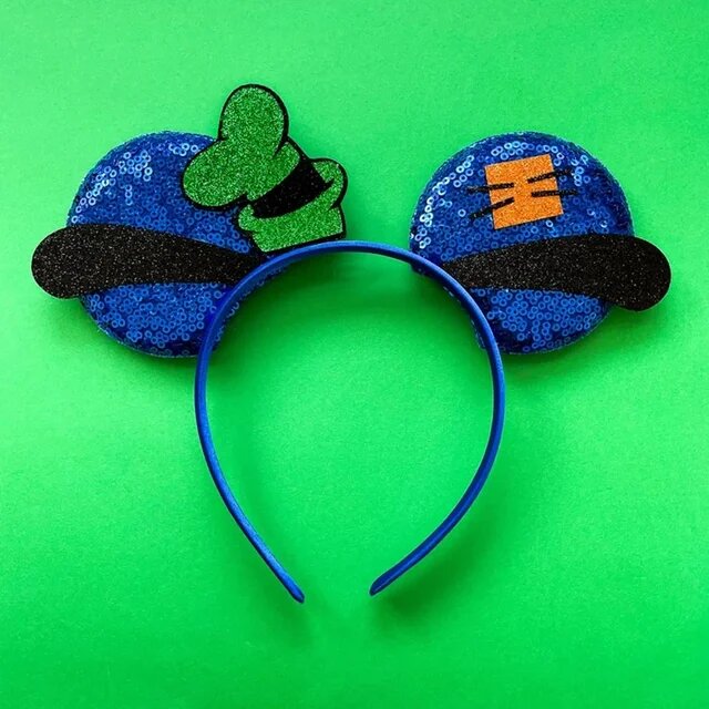 Повязка на голову Disney с белыми жемчужинами и ушками Микки Мауса, женское красочное украшение для волос из мягкого хлопка с бантиком, повязка на голову для девочки с Минни Маус, детский подарок.