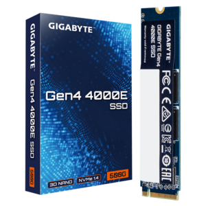 Gigabyte G440E500G SSD M.2 2280 500GB Gen4 4000E SSD PCI Express 4.0x4, NVMe 1.4, 3600/3000, MTBF 1.5M, 3D NAND, 300TBW, RTL