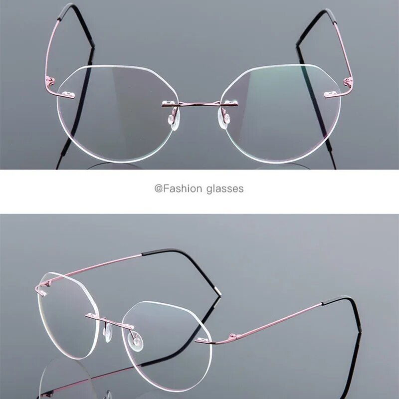 Очки для зрения BINSYSU, fold pink, Myopia -350