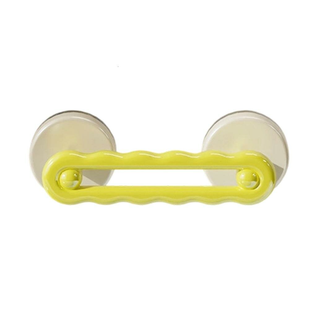 Ручка-держатель для стеклянной двери с присоской, Кремово - желтый