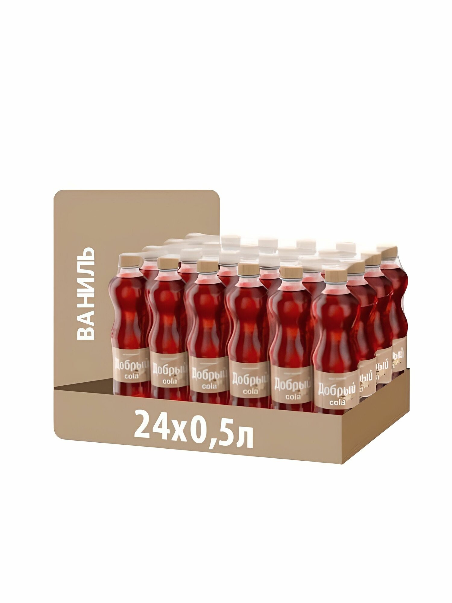 Напиток Добрый Cola Ваниль, 0,5 литр. ПЭТ. Упаковка 24 шт.