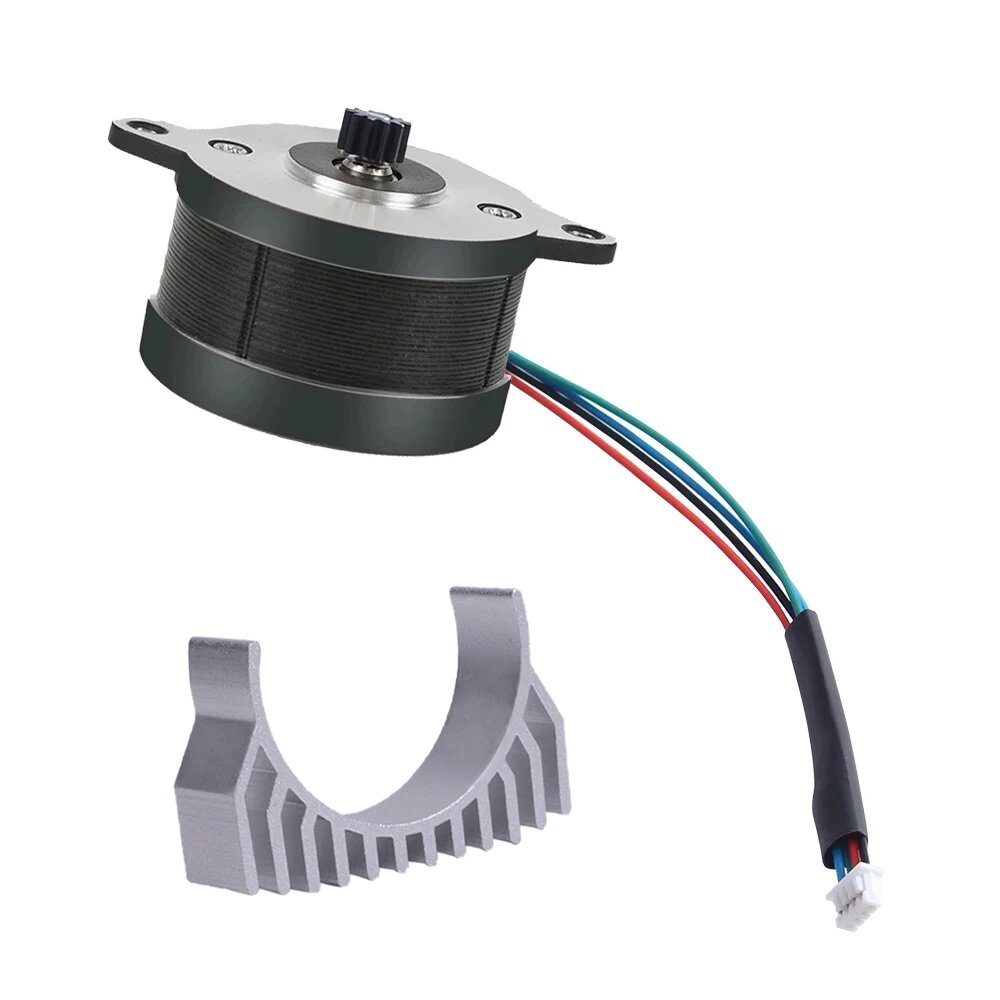 Экструдер Nema14 с серебряным радиатором для Creality K1/K1C/K1 Max