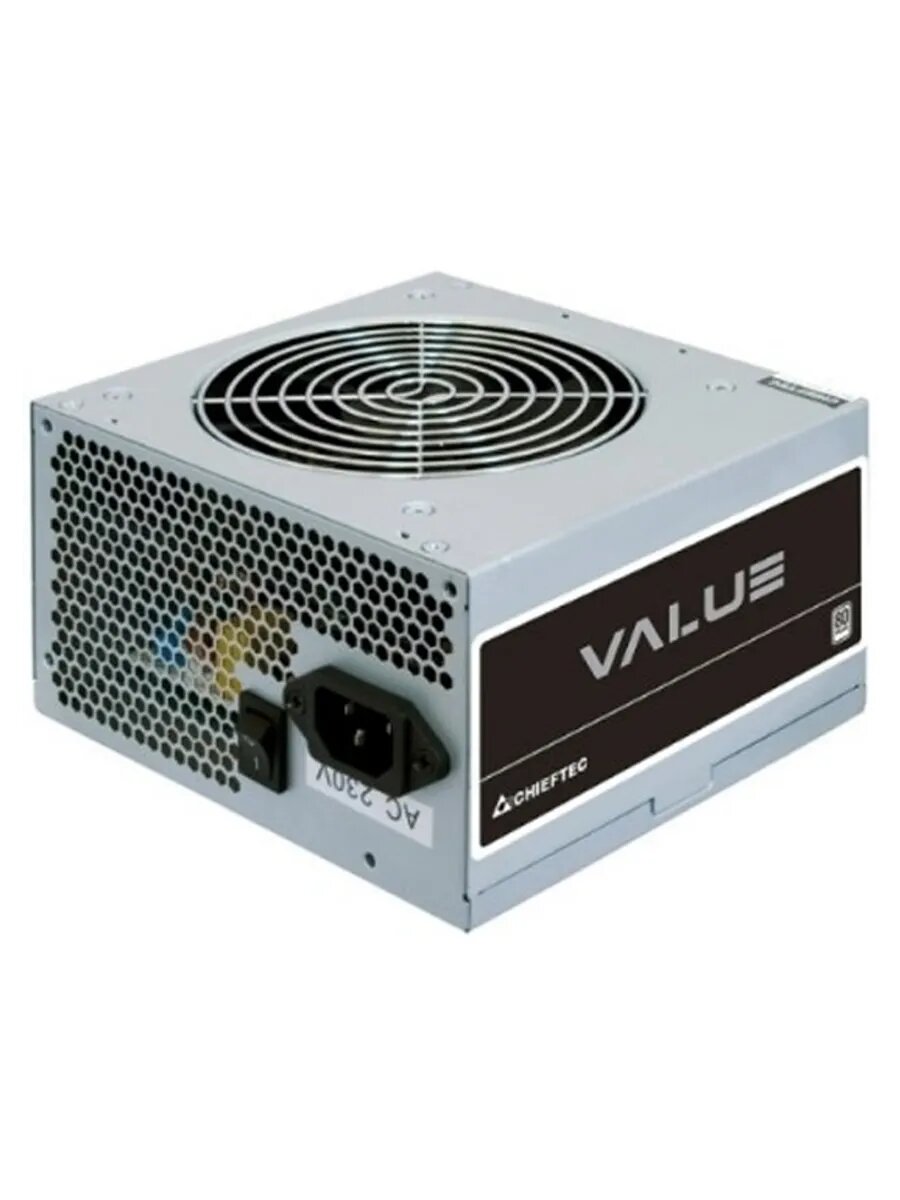 Блок питания Chieftec Value 600W ATX APB-600B8, 80PLUS, серый, ATX12V 2.3, 600 Вт