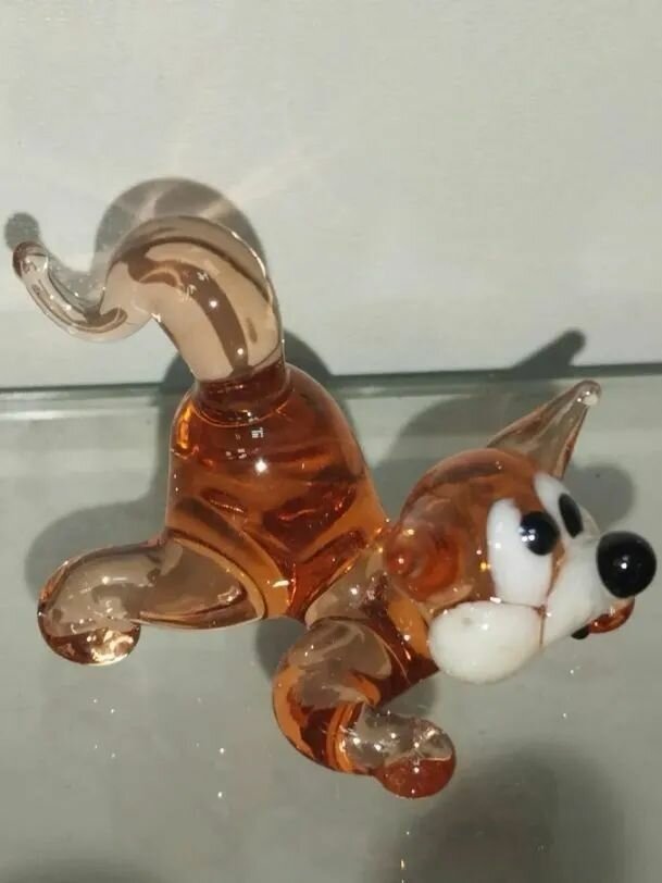 Стеклянная фигурка лиса
