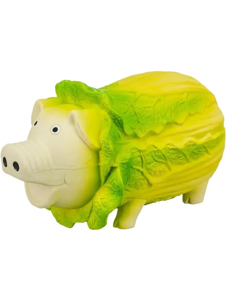 Игрушка для собак Трикси, Свинка-капуста, 18см