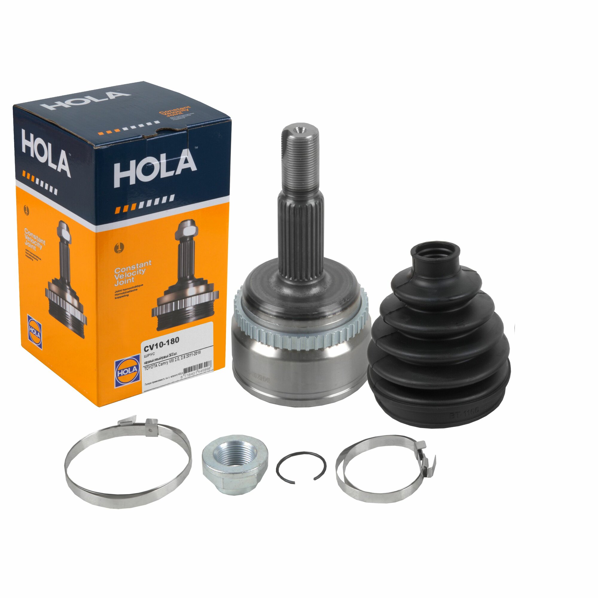 ШРУС наружный HOLA CV10-180 для TOYOTA Camry VIII