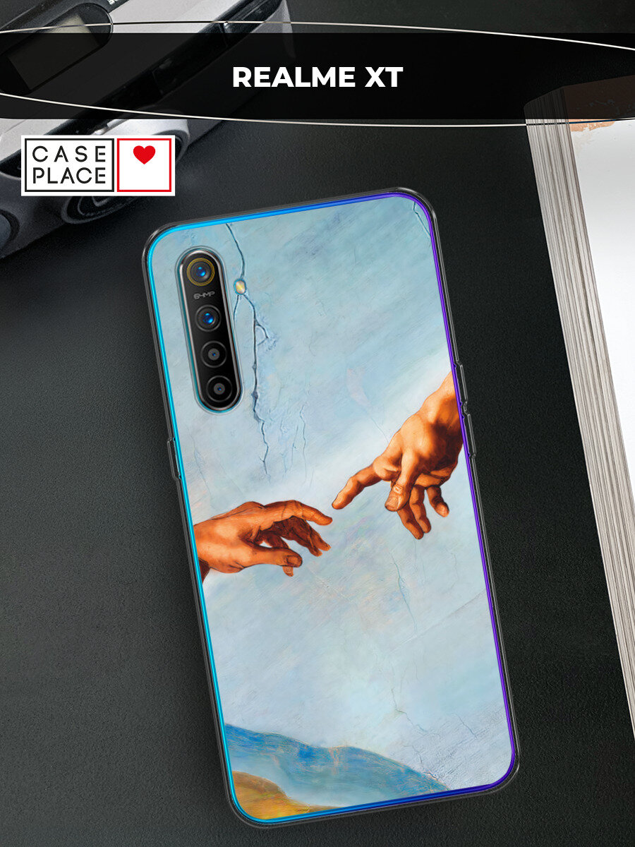 Чехол на Realme XT / Реалми XT с принтом Сотворение Адама