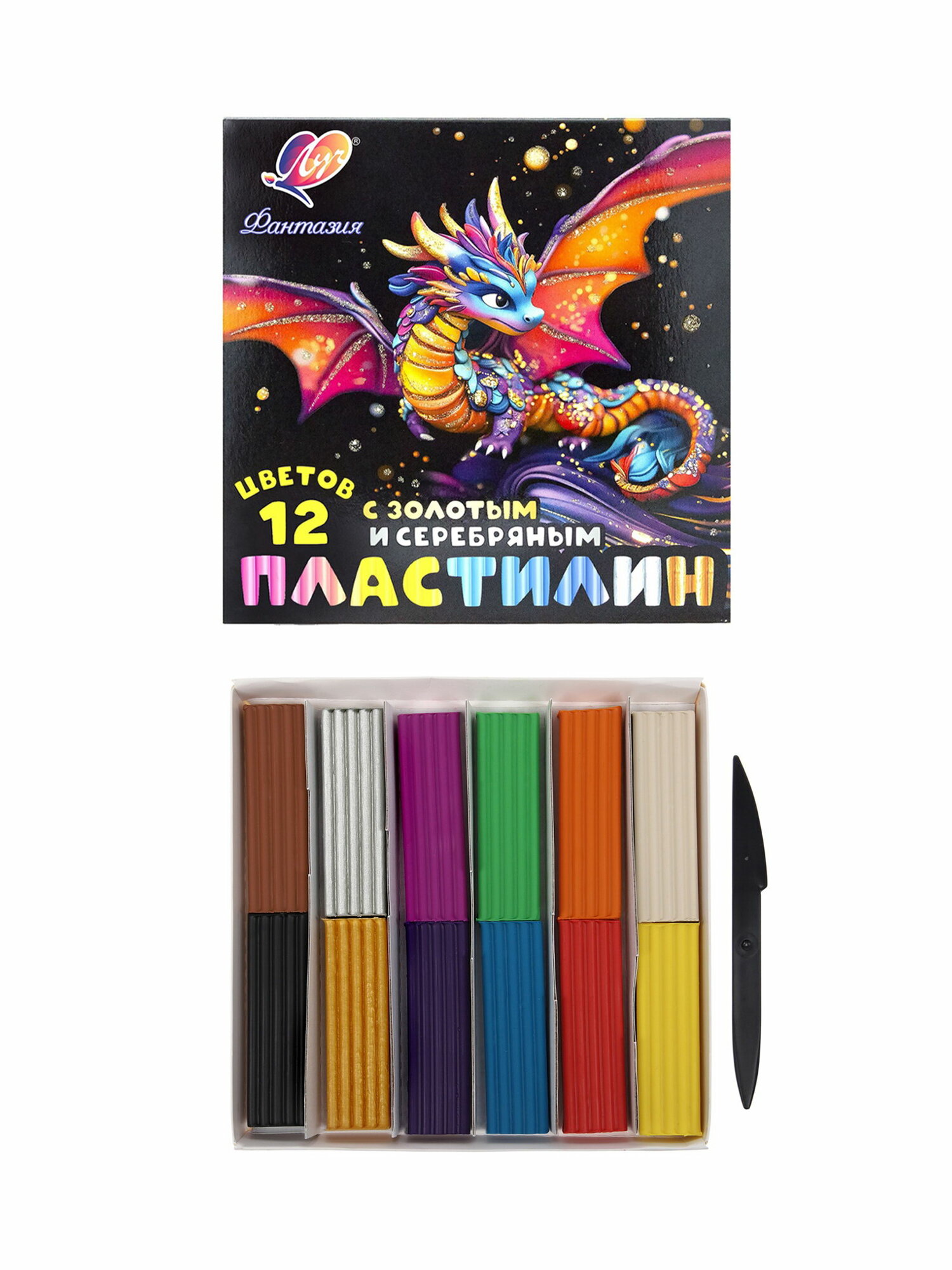 Пластилин мягкий, размер упаковки: 17 x 1.8 x 16.5 см, температурное ограничение: нет