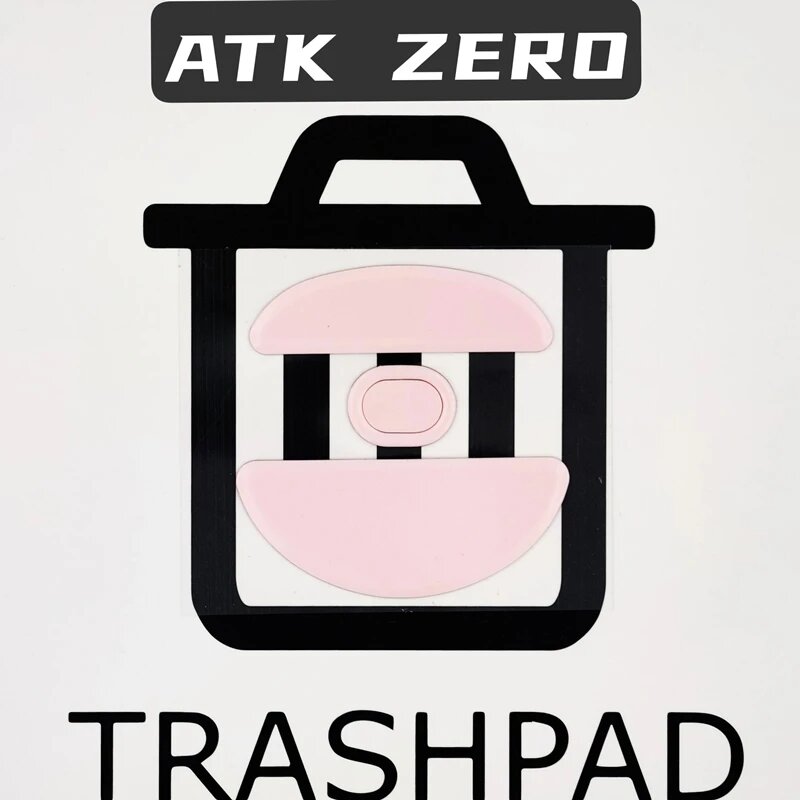 Накладки TRASHPAD PTFE для мыши ATK Zero ICE Speed Red Control Brake 0.8 мм Розовый, pink fox