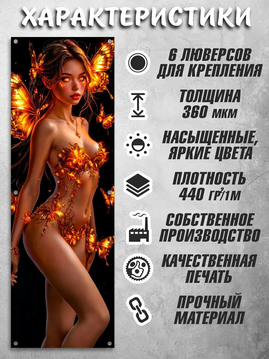 Постер на стену баннер 150х50 Девушки — фото 1