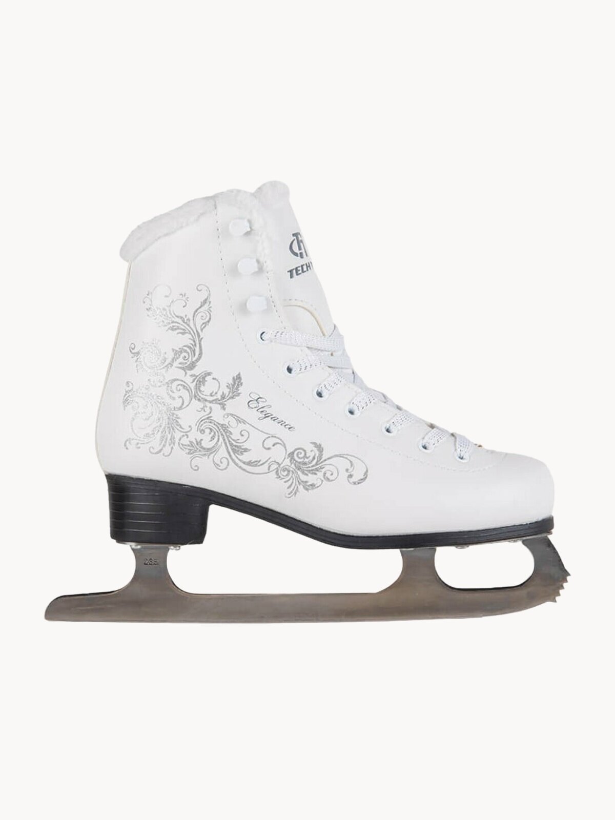 Фигурные коньки для девочек и женщин Tech Team Elegance, белые, размер 35