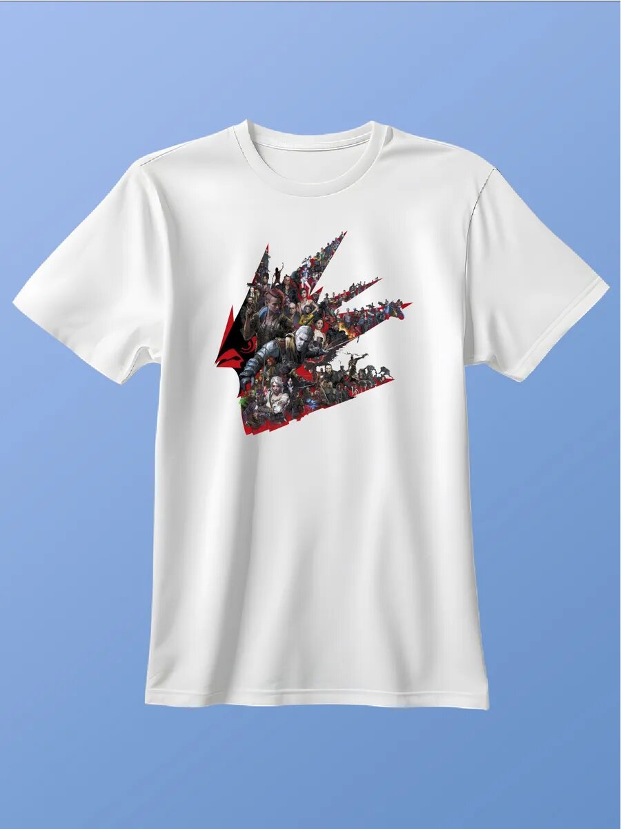 Футболка игры ведьмак cyberpunk