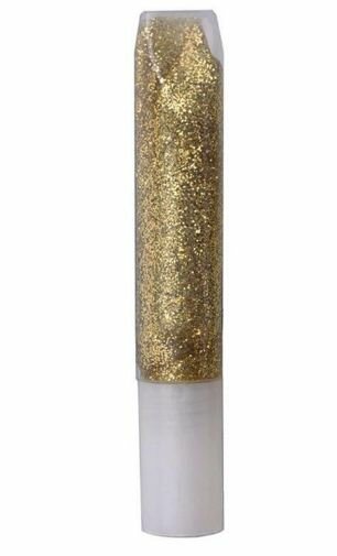 Гель декоративный Луч Блеск с блестками золотистый