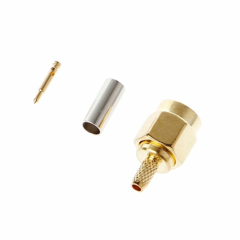 10 шт, SMA штекер RG174 RG316 кабельный RF-разъем