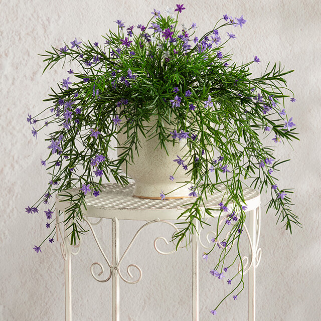 Подвесной искусственный цветок Мидлтон Стоун 43 см, фиолетовый, Summer Deco, 5010079