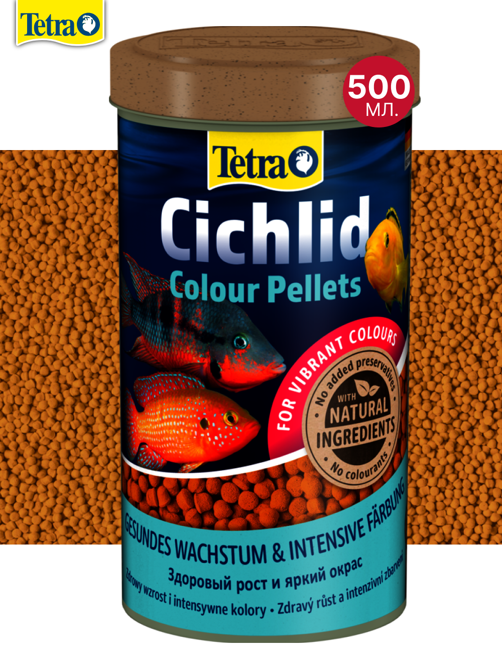 Корм для рыб Tetra "Cichlid Color", 500мл, мультишарики, для цихлидов