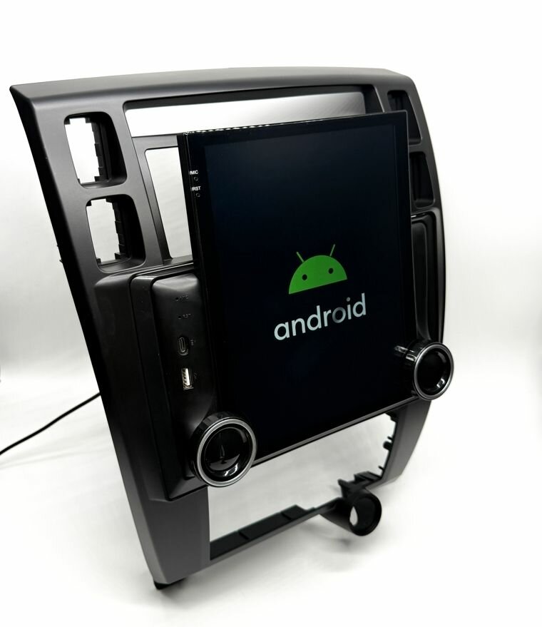 Большая магнитола Tesla Drive One 4/64 с крутилками Hyundai Tucson 1 2004-2011