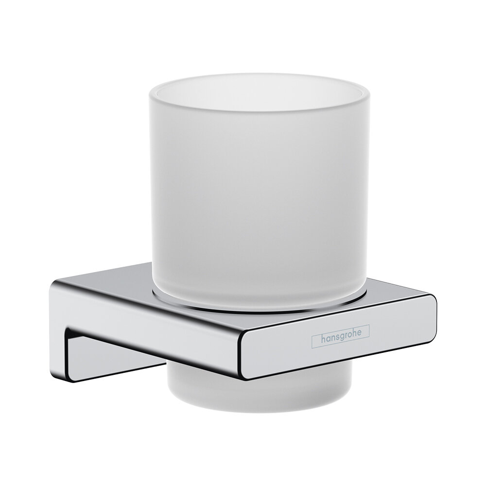 Стакан для зубных щёток Hansgrohe 41749000, хромированная, скрытый крепеж