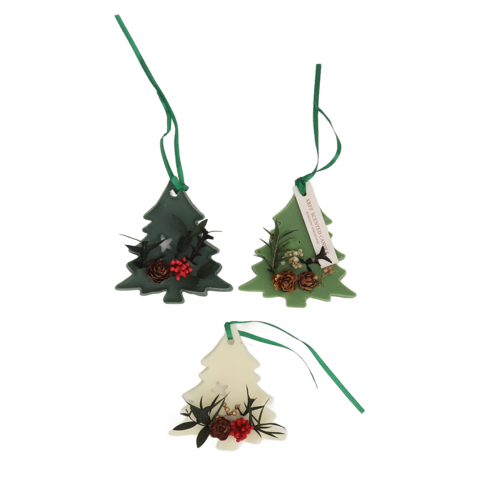 3ШТ Ароматизированное Восковое Саше Висит В Форме Рождественской Елки Стойкая Восковая Таблетка для Цветочной Ароматерапии для Гардероба Спальни