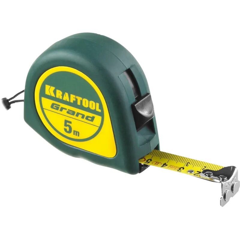 Рулетка KRAFTOOL Grand, 5 м х 19 мм (34022-05-19) 2092774