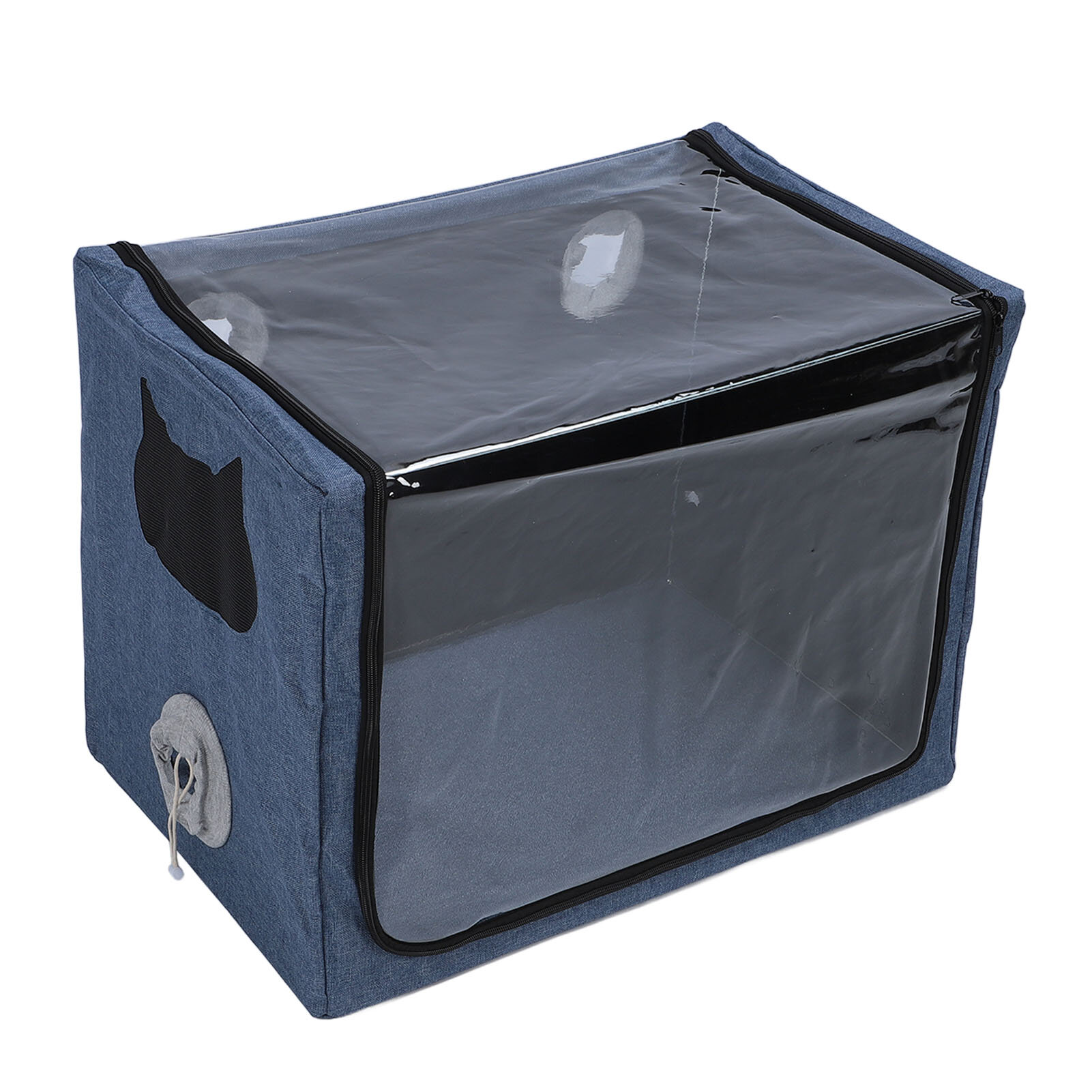 Небулайзер для домашних животных, складной, просторный, с двумя отверстиями, для кошек и собак, кислородная камера, ингаляционная коробка для домашней ветеринарной больницы