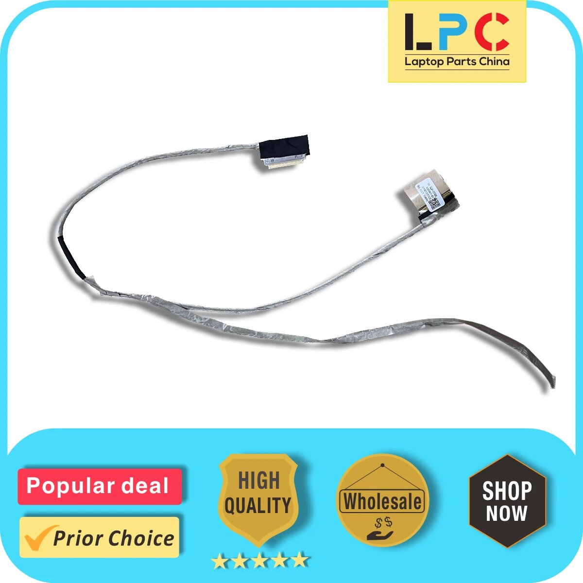 Новый Оригинальный LVDS-кабель для ЖК-дисплея ноутбуков Dell Inspiron 15R 3521 3537 3737 5521 5535 5537, артикул DC02001N400