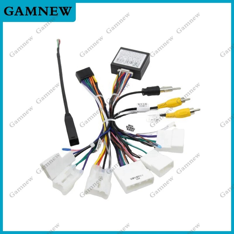 Автомобильный 16-контактный Android проводной кабель питания адаптер с can-шиной для Toyota RAV4 2016-2020/Camry 2012/Highlander 2018 Cable Canbus