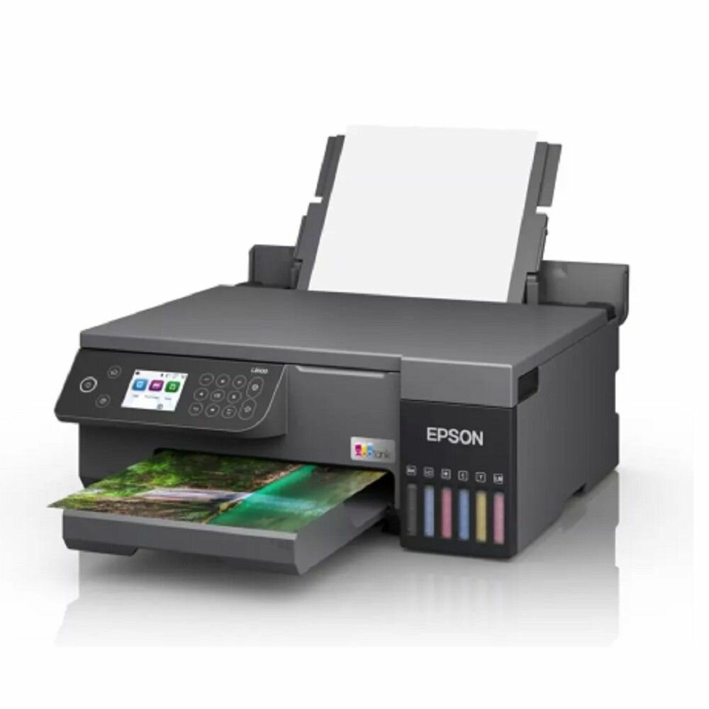 Струйный МФУ Epson L8100 цветной 3в1 с Wi-Fi, для офиса, печать документов и фото A4 — фото 1