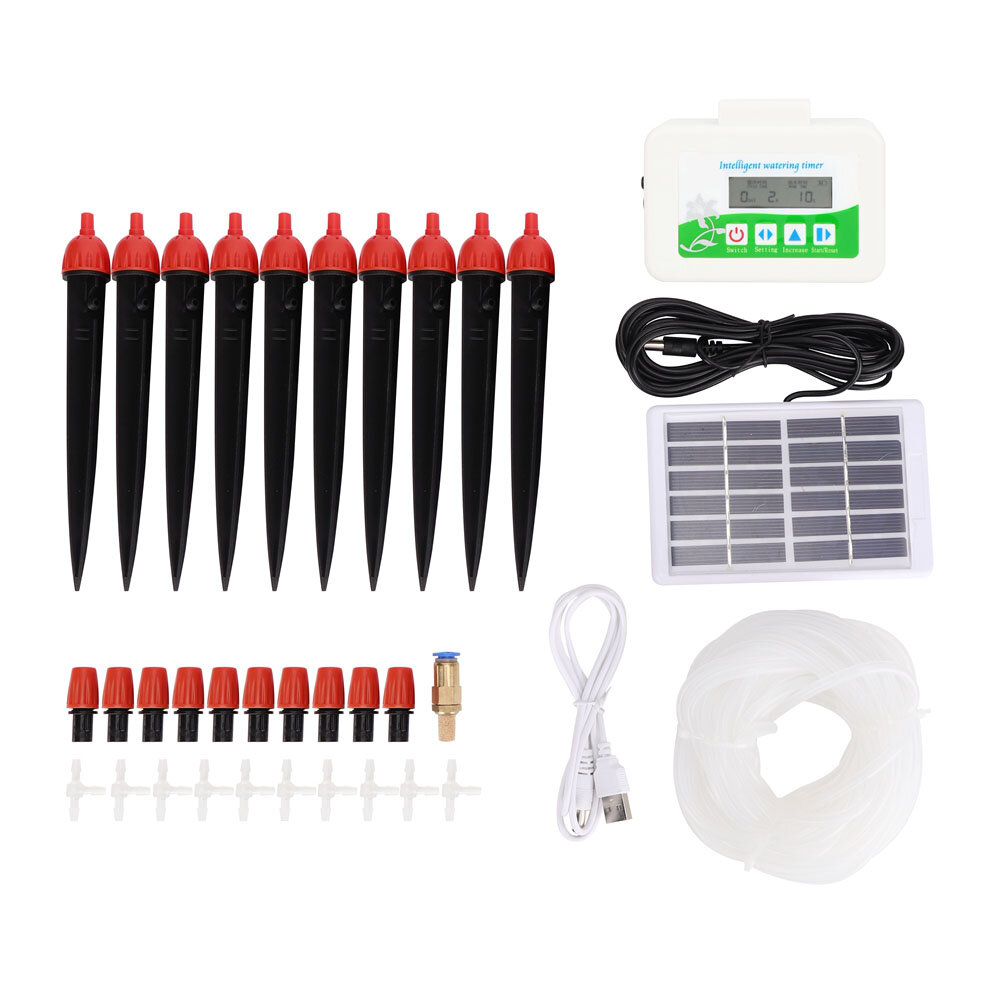 Солнечный набор таймера набора цветочного завода Интеллектуальная капельная ирригационная набор