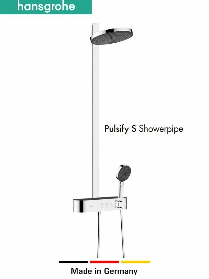 Душевая система hansgrohe Pulsify S 260 2jet с термостатом 24240000, хром