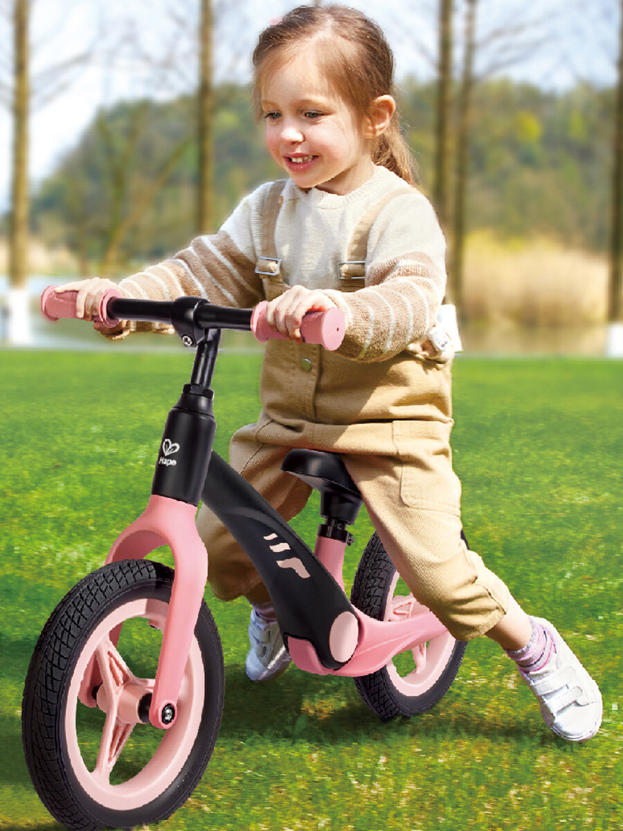 Беговел для детей Hape"Мой первый транспорт", розовый, E1209_HP
