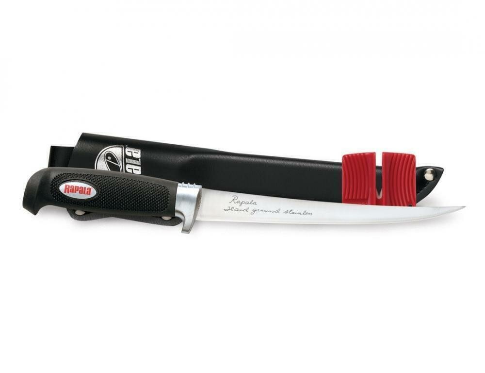 Филейный нож Rapala Soft Grip Fikket Knives 709 13см рукоять/23 см. клинок с чехлом