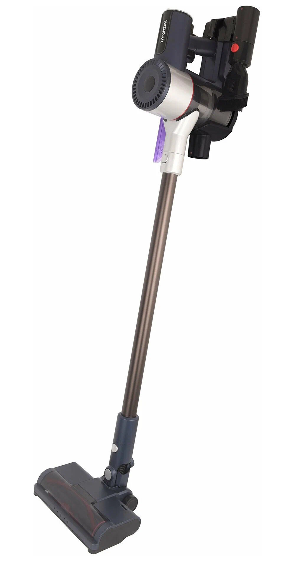 Ручной пылесос Hyundai HYV-S7570 380 Вт, мощность всасывания 110 Вт, черный/серебристый